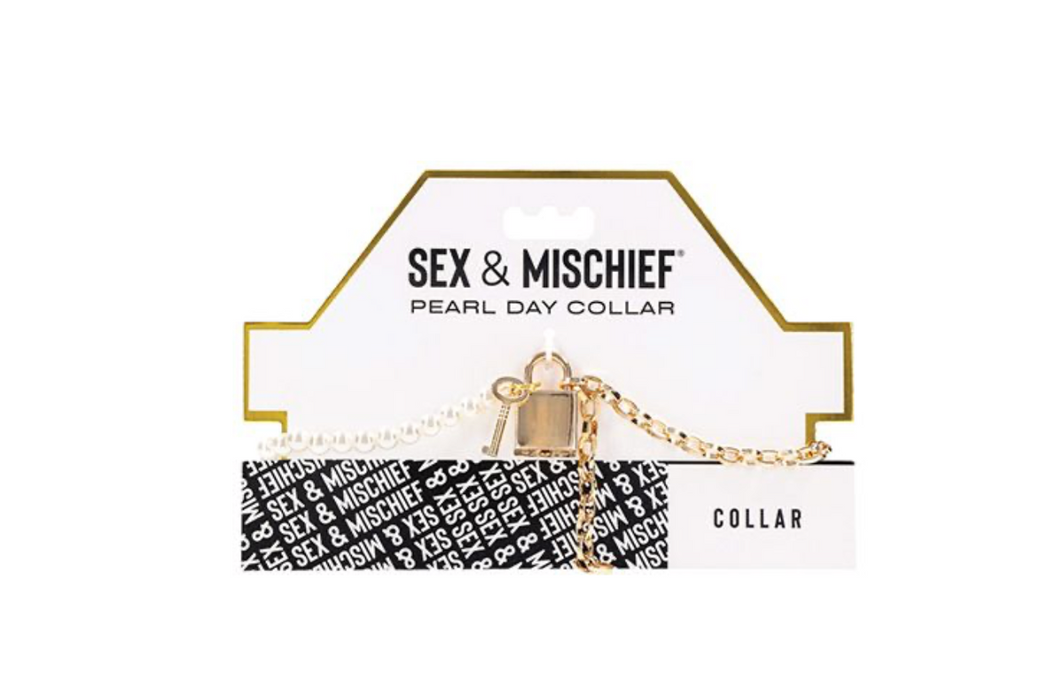 Pearl and Gold Lock Collar – The Chocolate Walrus